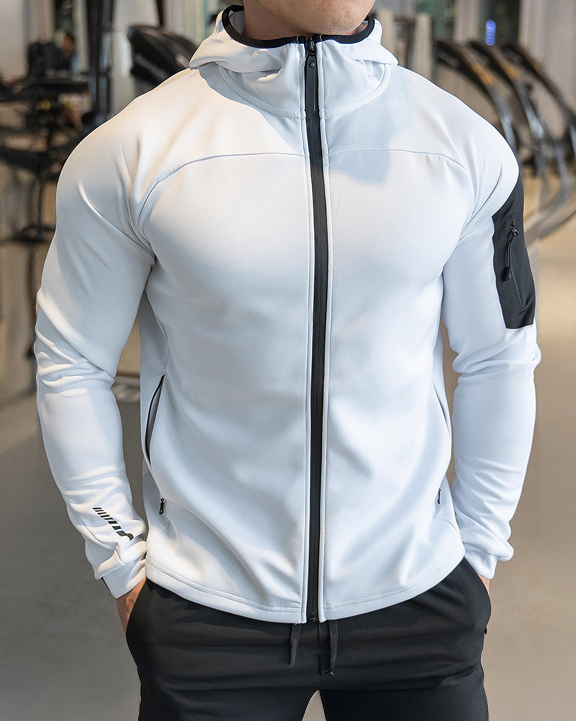 Arm Pocket Performance Hooded Jacket | Ahaselected