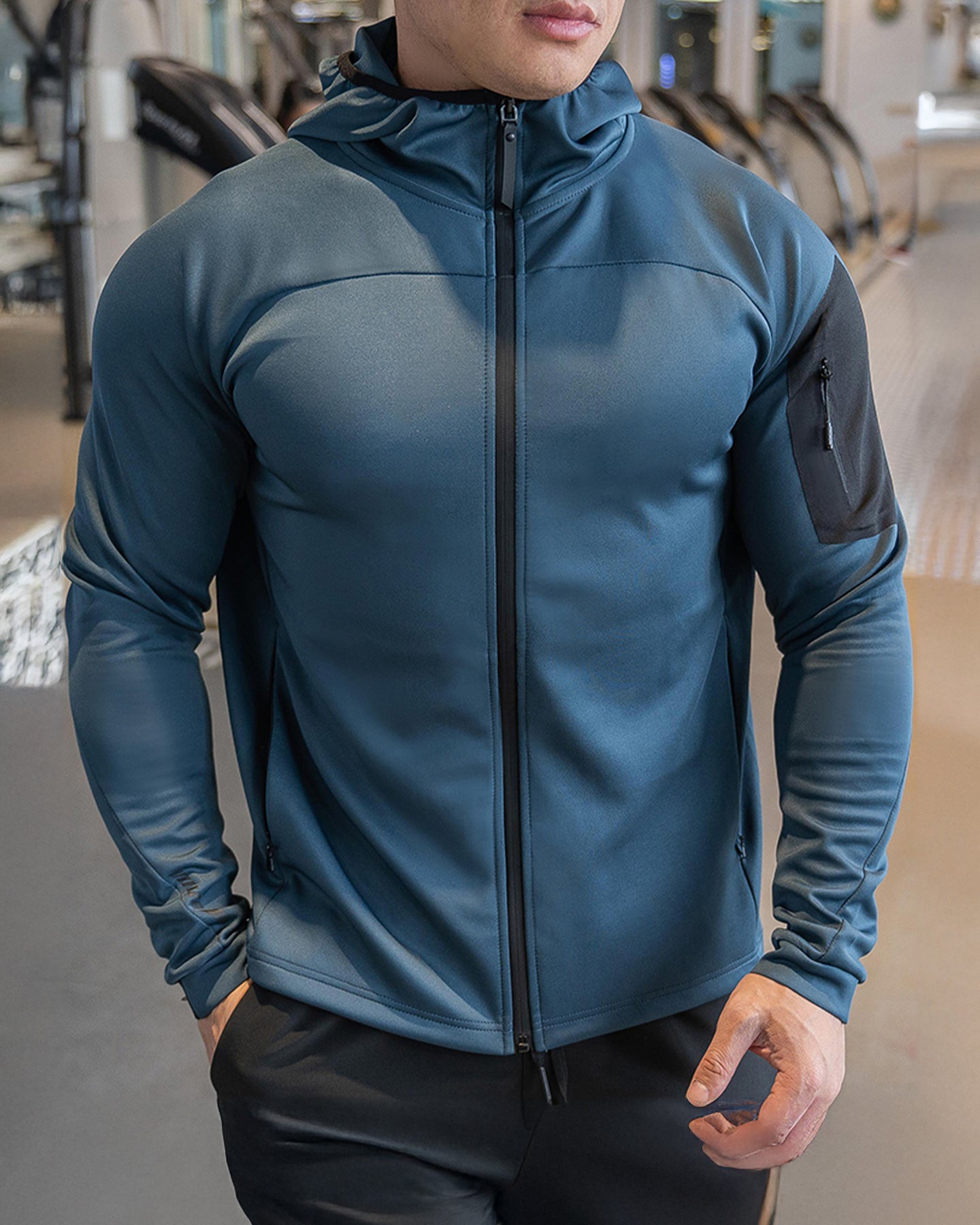 Arm Pocket Performance Hooded Jacket | Ahaselected