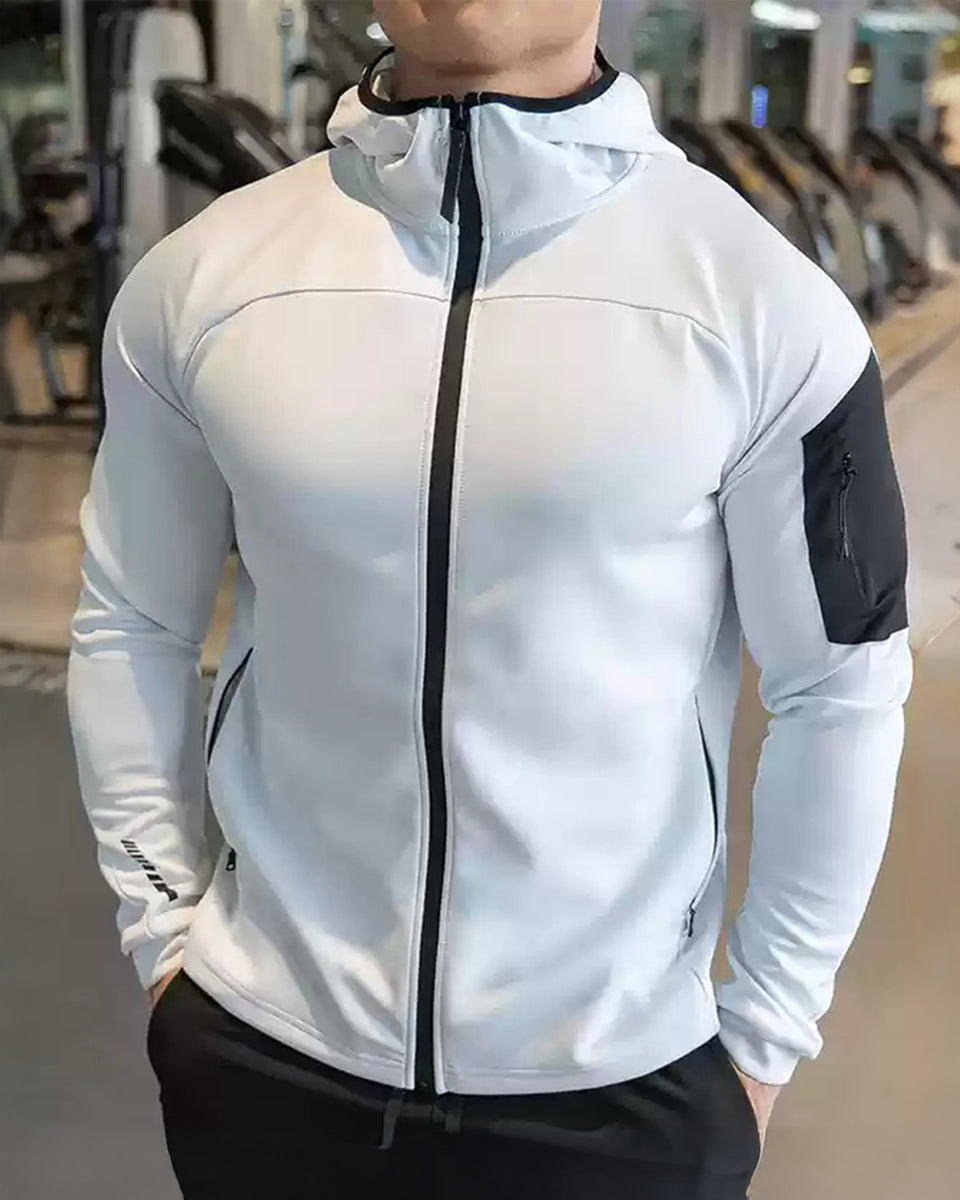 Arm Pocket Performance Hooded Jacket | Ahaselected