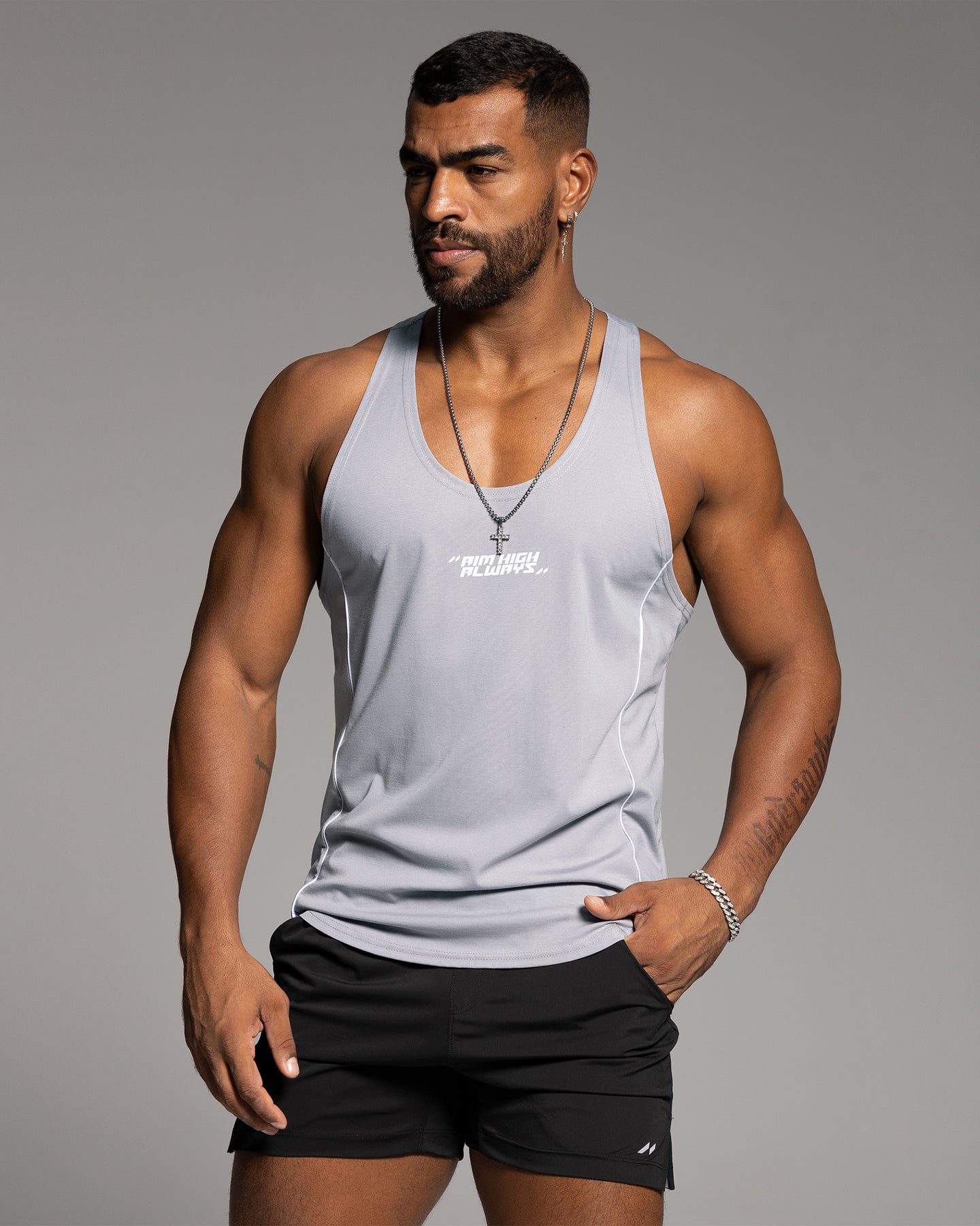 Quick Dry Train Stringer Stretch Tank | Ahaselected