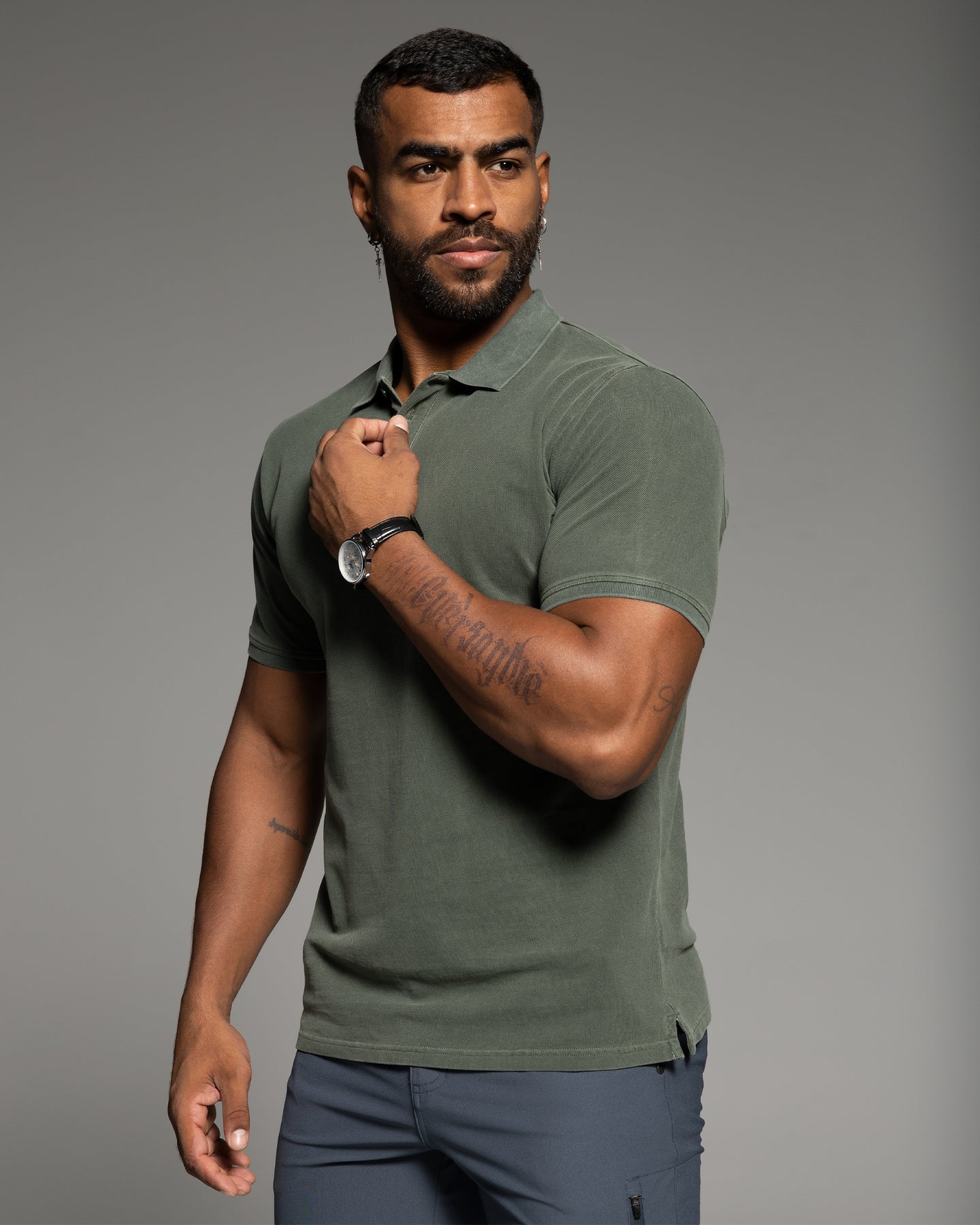 Retro-style Pigment Wash Polo | Ahaselected