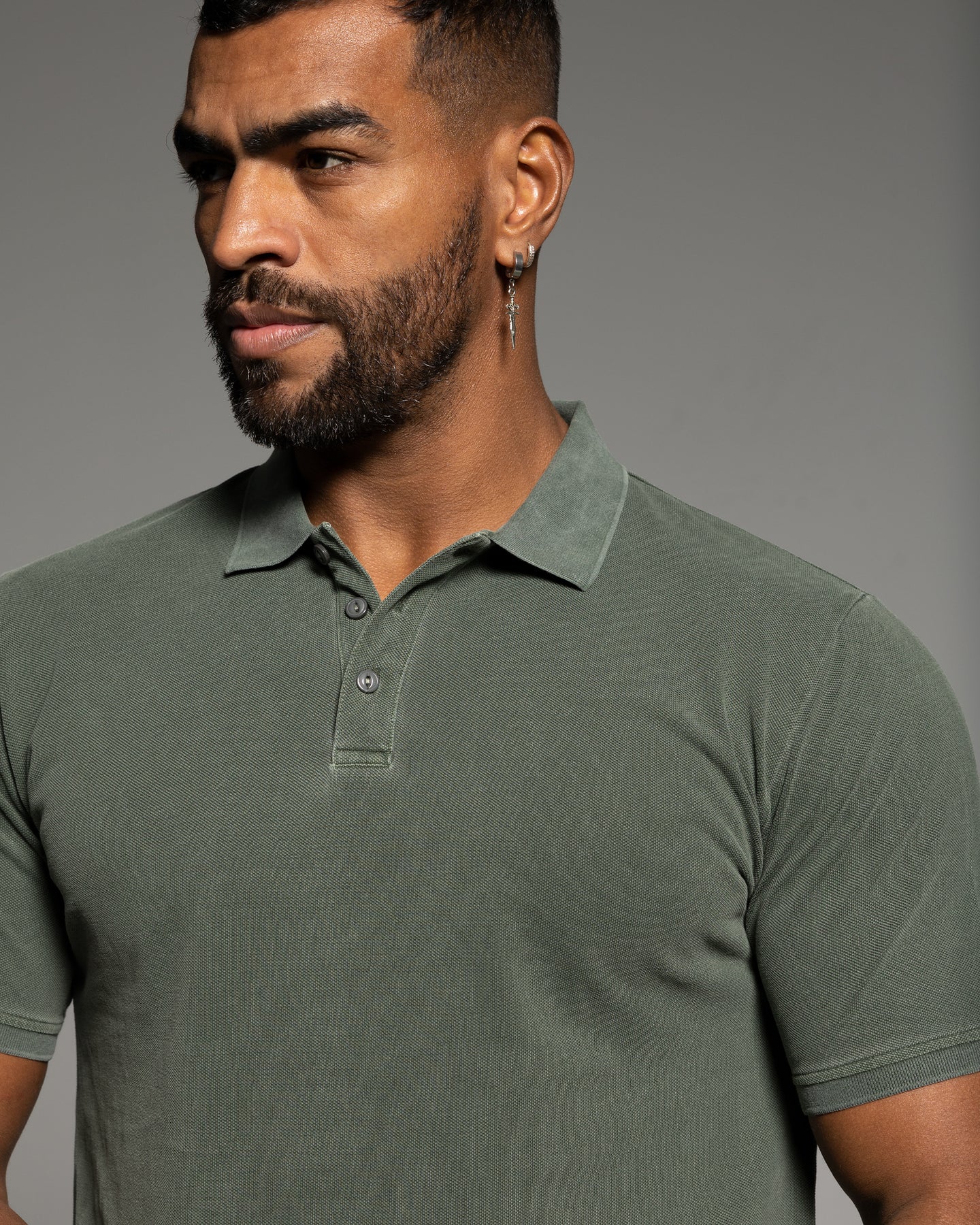 Retro-style Pigment Wash Polo | Ahaselected