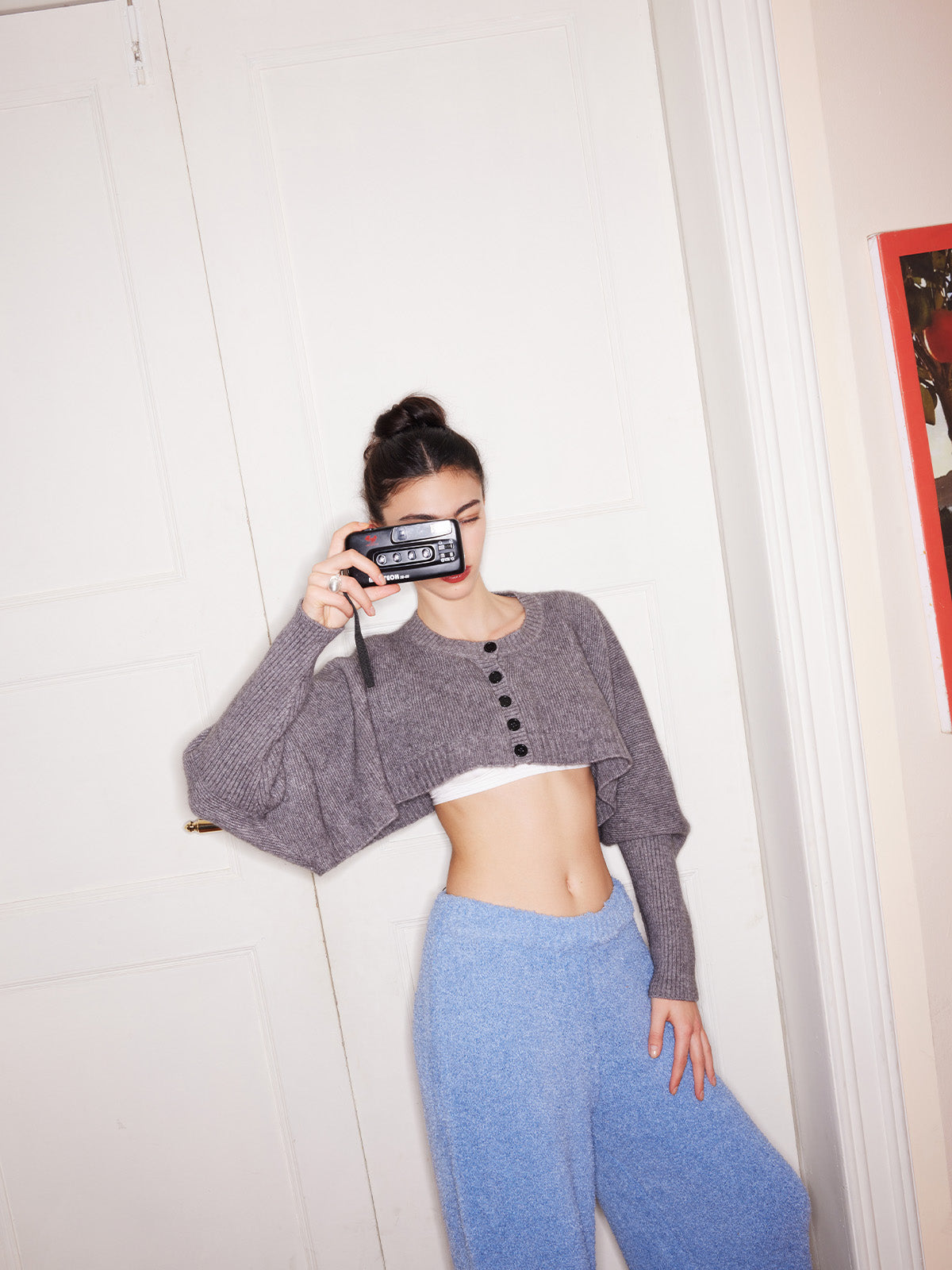 Cozy Cropped Button Up Cardigan | Ahaselected