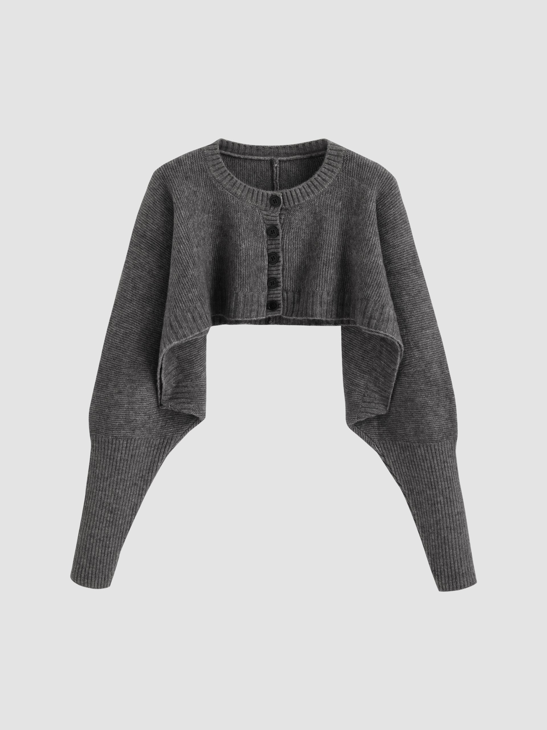 Cozy Cropped Button Up Cardigan | Ahaselected