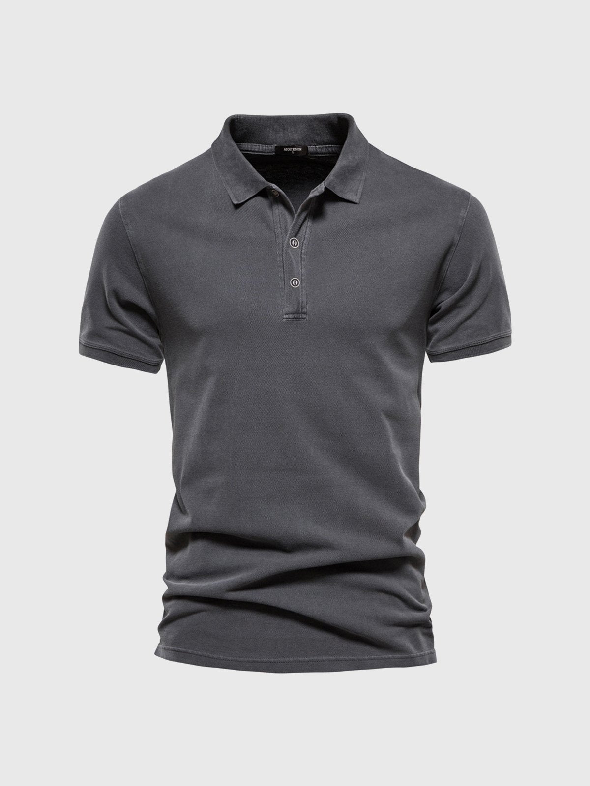 Retro-style Pigment Wash Polo | Ahaselected