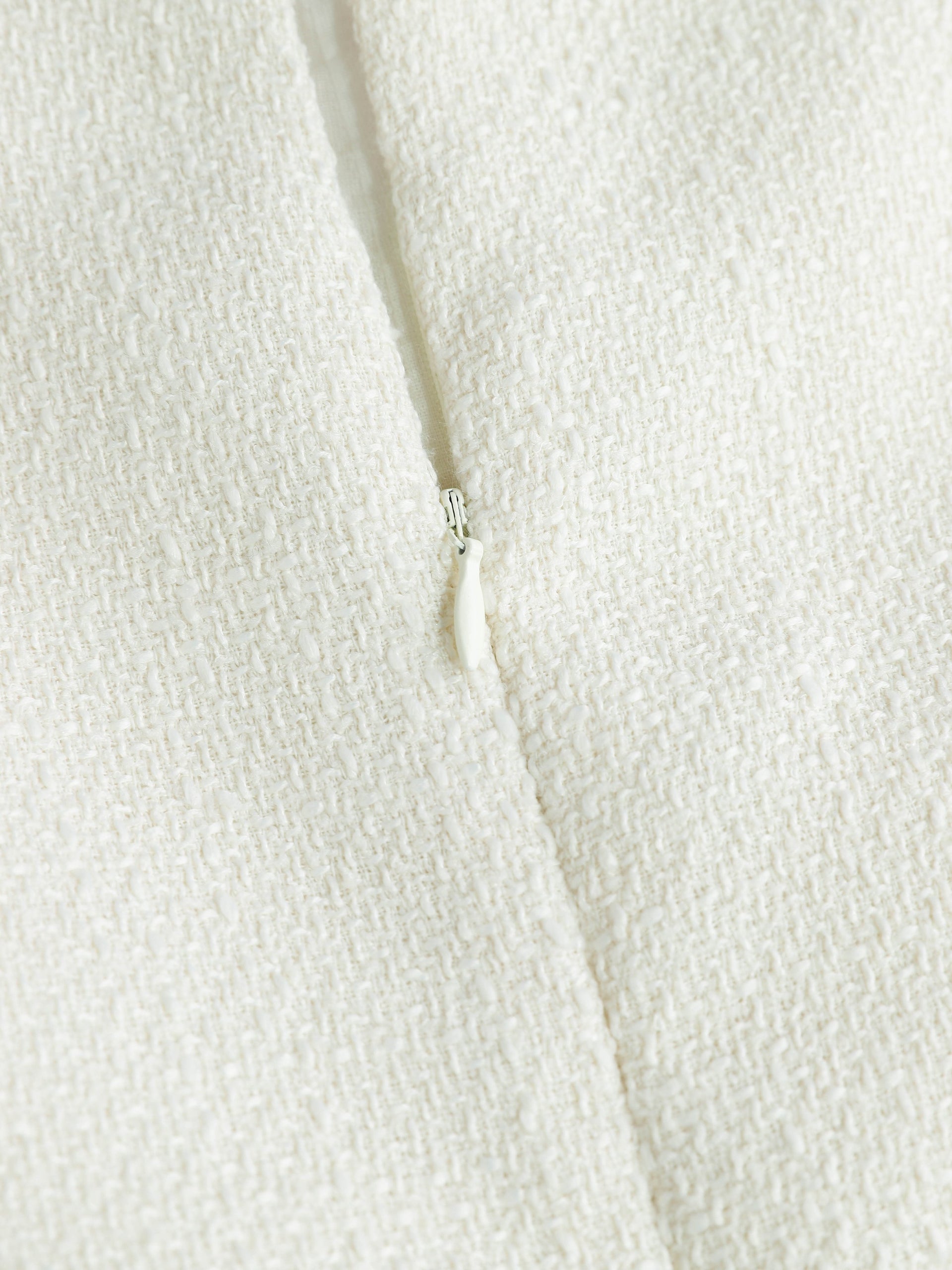 Simple Tweed A-Line Dress | Ahaselected