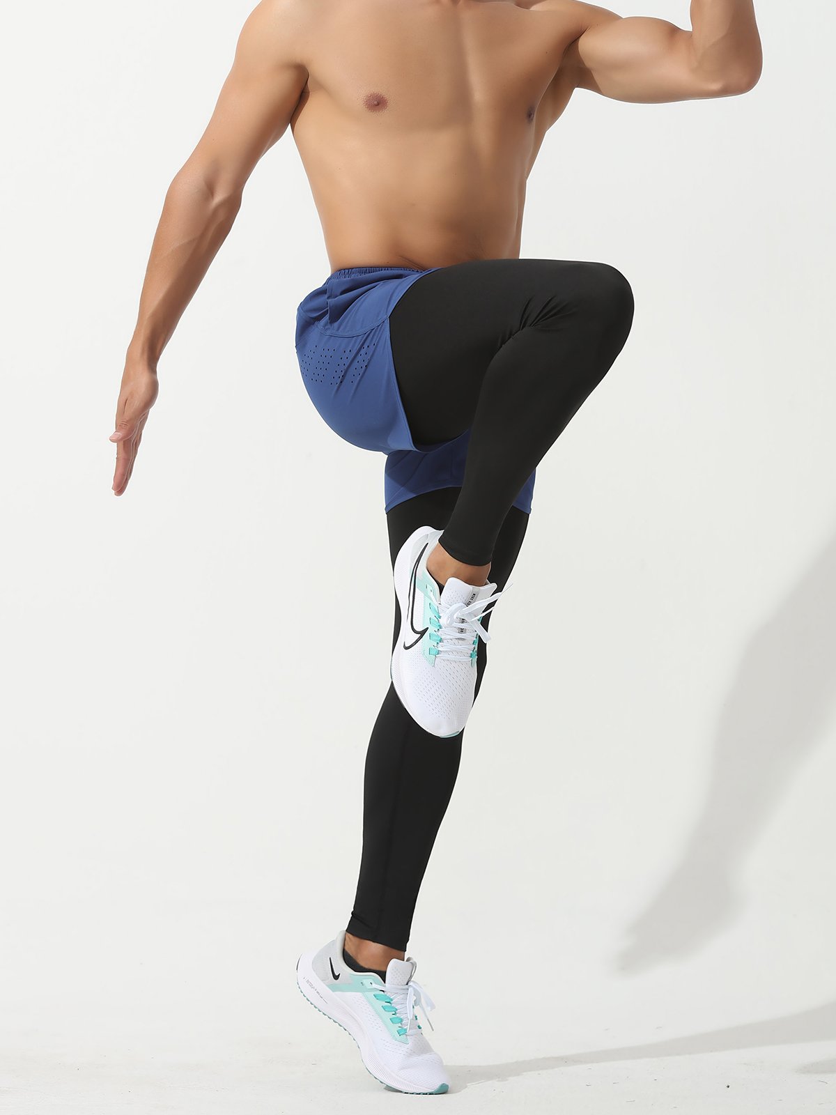 Interval Workout Pant 2 in 1 Compression Tight + Short Combo | Ahaselected