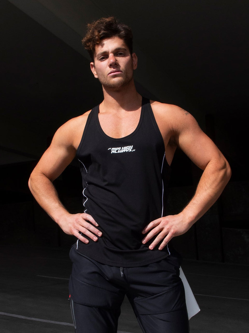 Quick Dry Train Stringer Stretch Tank | Ahaselected