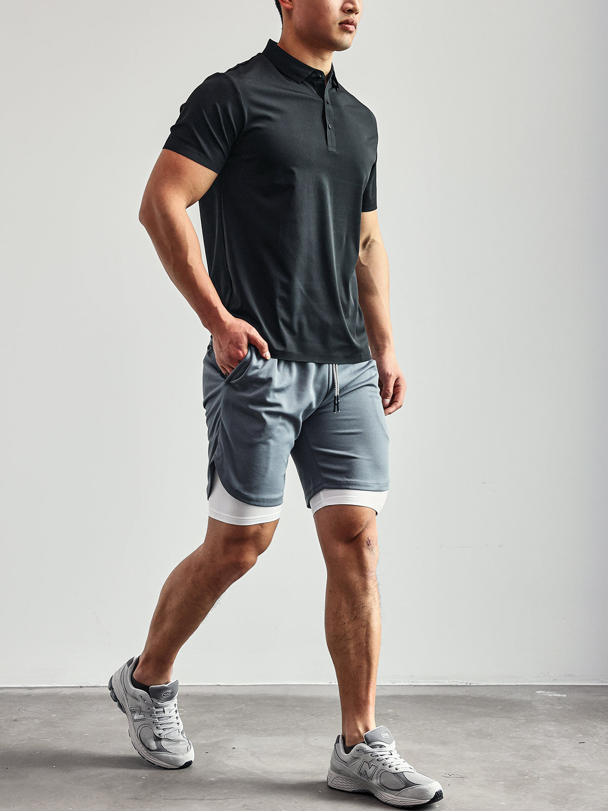 M's 8" Kinetic Pocket Lined 2 in 1 Mesh Short | Ahaselected